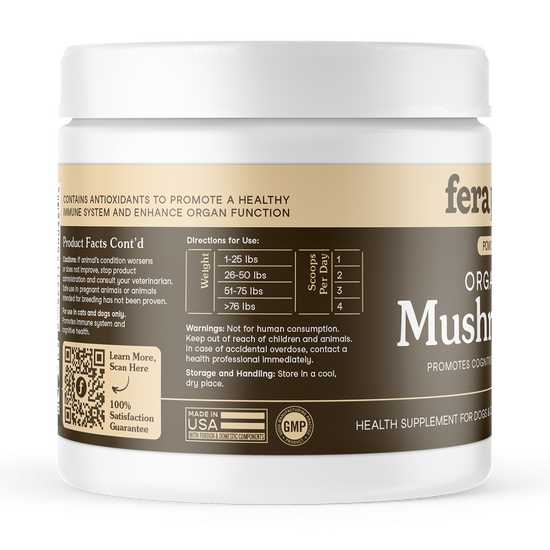 USDA Organic Mushroom Blend for Immune Support – Fera Pets